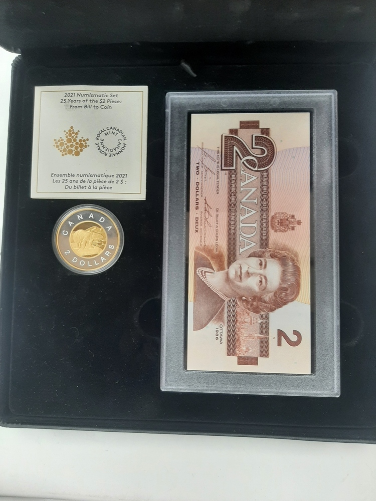 Royal Canadian Mint 2021 CANADA 25 Years of the $2 Piece: From Bill to ...